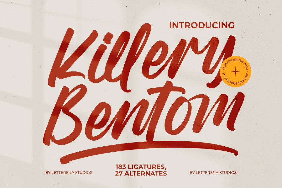 Killery Bentom DEMO VERSION Font · 1001 Fonts