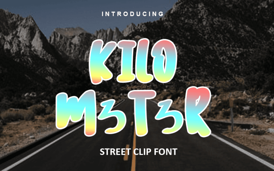 KILO METER Font · 1001 Fonts
