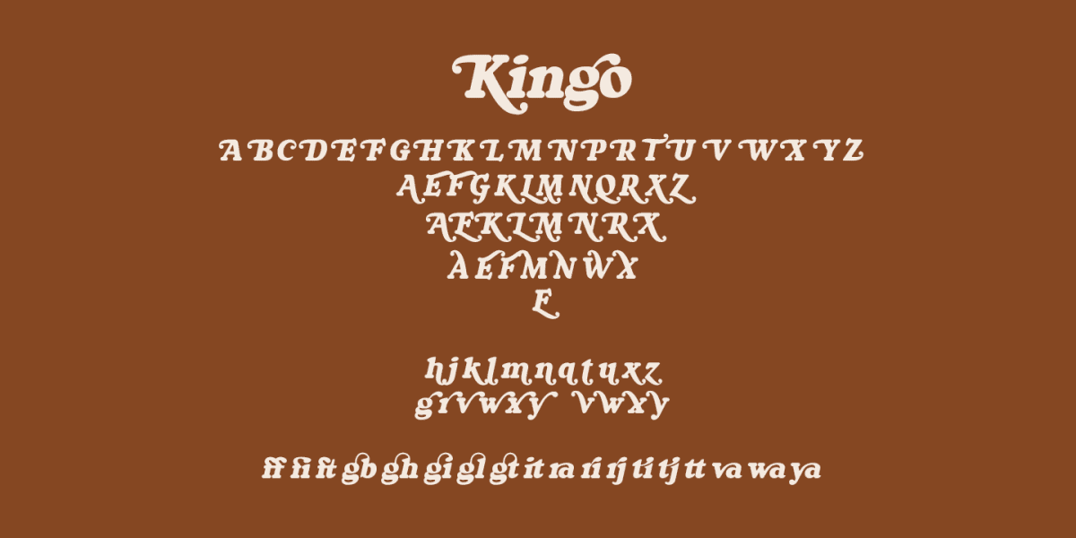 Kingo Font · 1001 Fonts