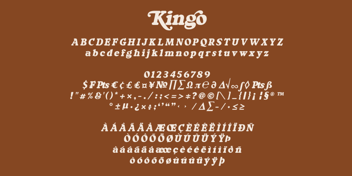 Kingo Font · 1001 Fonts