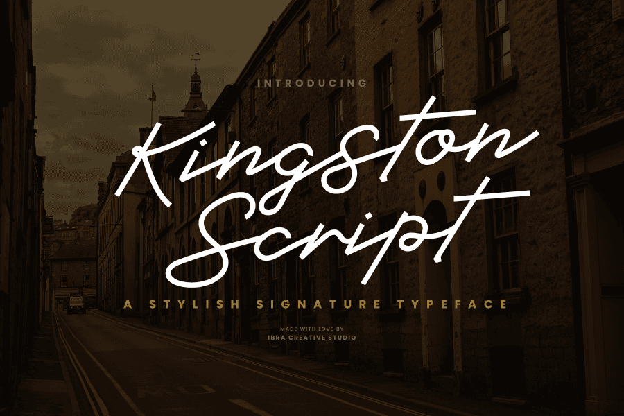 Kingston Script Font · 1001 Fonts