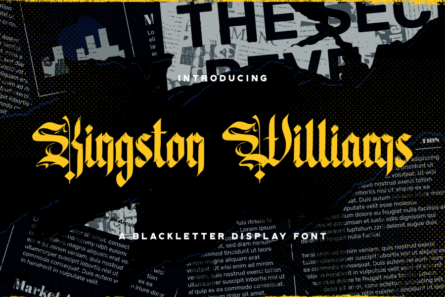 Kingston Williams Font · 1001 Fonts