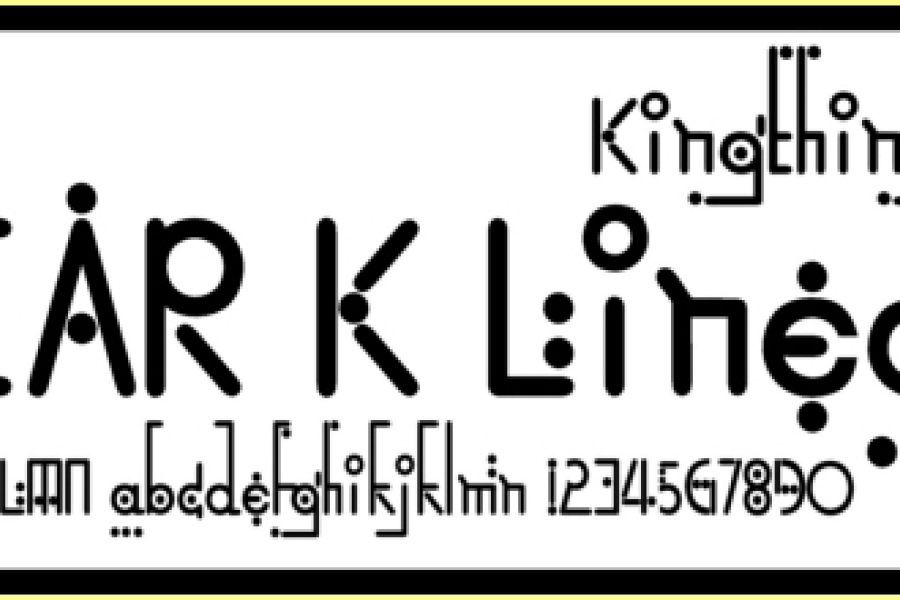 Kingthings Linear K Font · 1001 Fonts