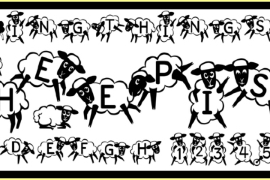 Kingthings Sheepishly Font · 1001 Fonts