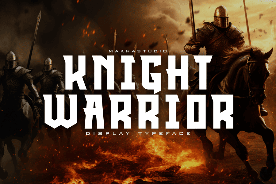 KNIGHT WARRIOR Font · 1001 Fonts