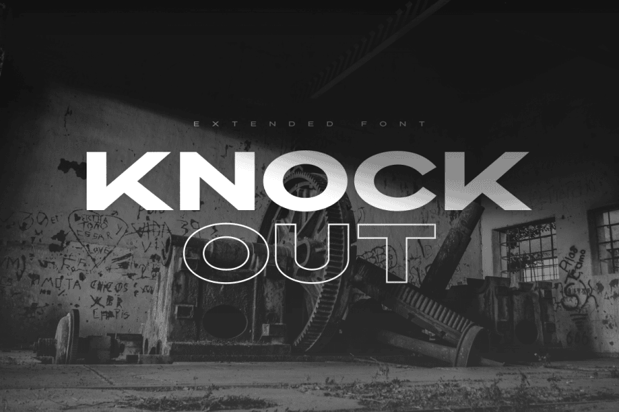 Knockout Font · 1001 Fonts