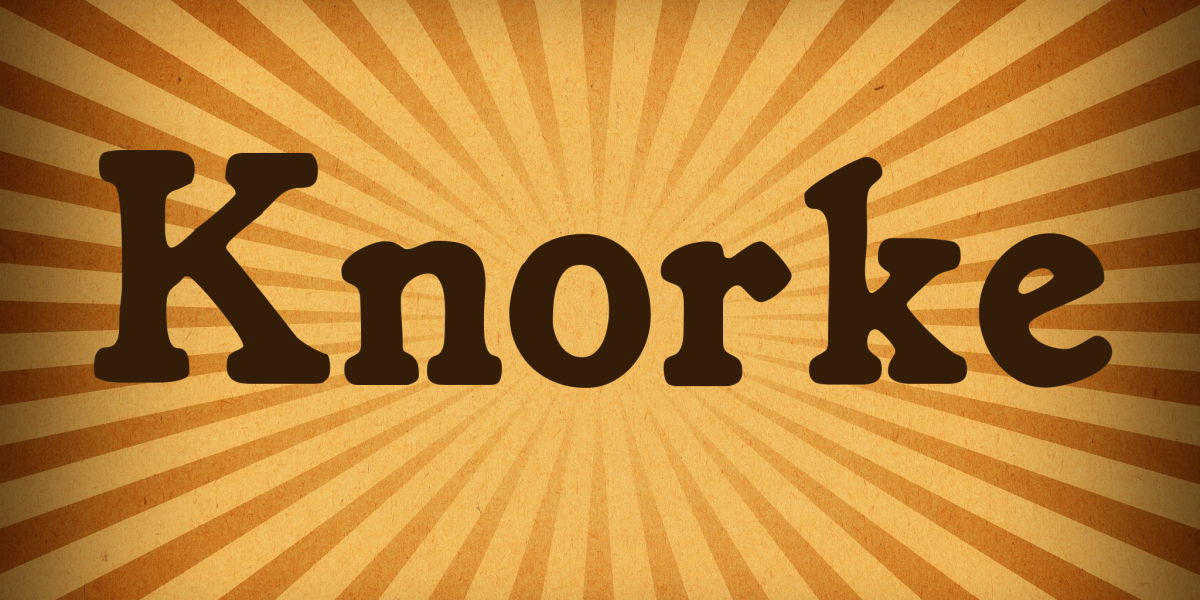 Knorke Font · 1001 Fonts