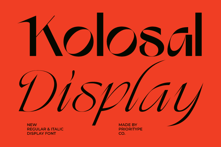 Kolosal Display DEMO Font Family · 1001 Fonts