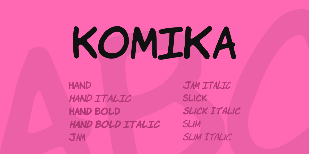 Komika Font Family · 1001 Fonts