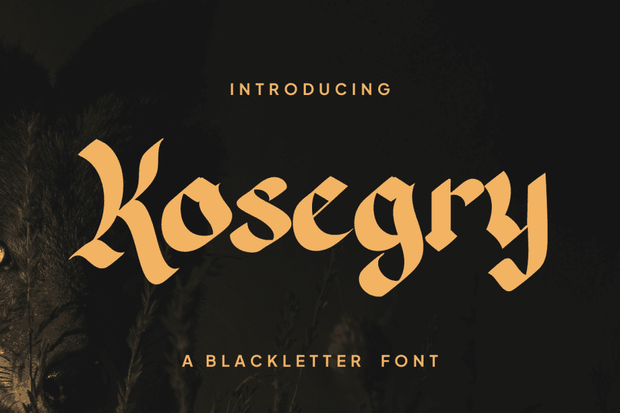 Kosegry Font · 1001 Fonts