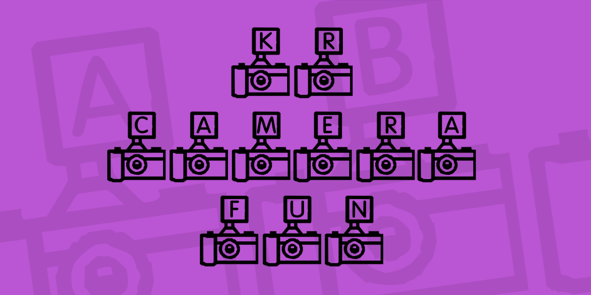 KR Camera Fun Font · 1001 Fonts