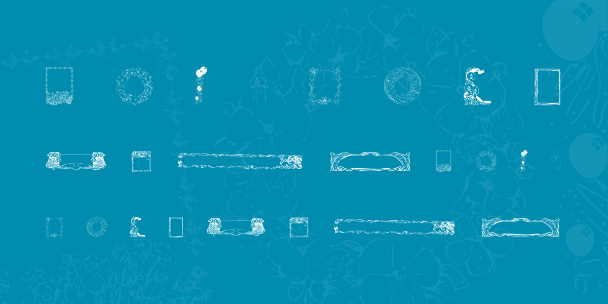 KR Fab Frames and Borders Font · 1001 Fonts