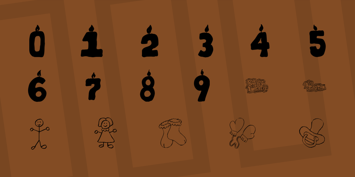 KR First Years Dings Font · 1001 Fonts