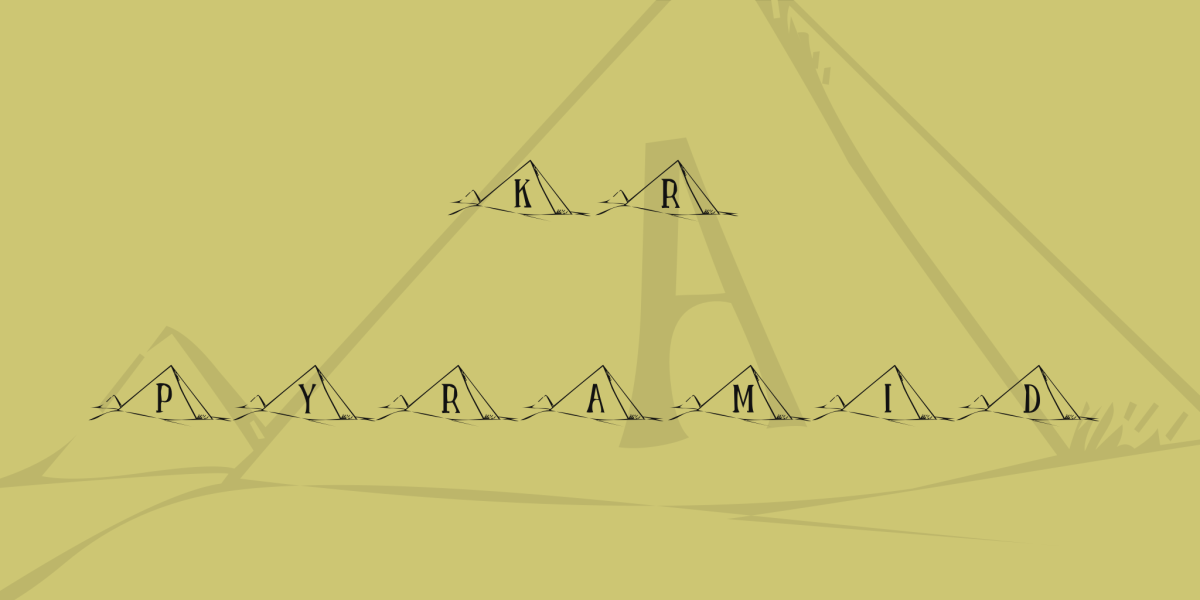 4 Free Pyramid Fonts · 1001 Fonts