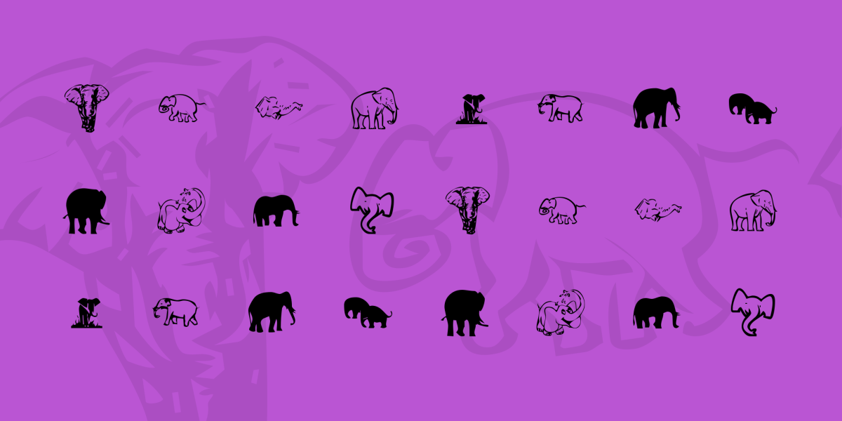 4 Free Elephant Fonts · 1001 Fonts