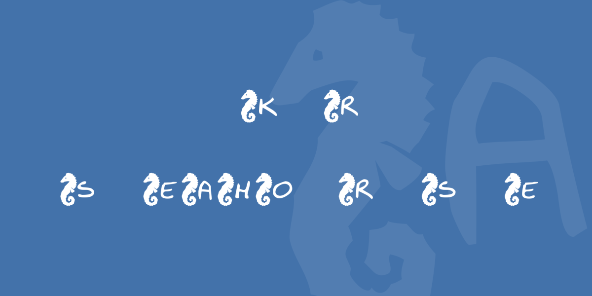 KR Seahorse Font · 1001 Fonts