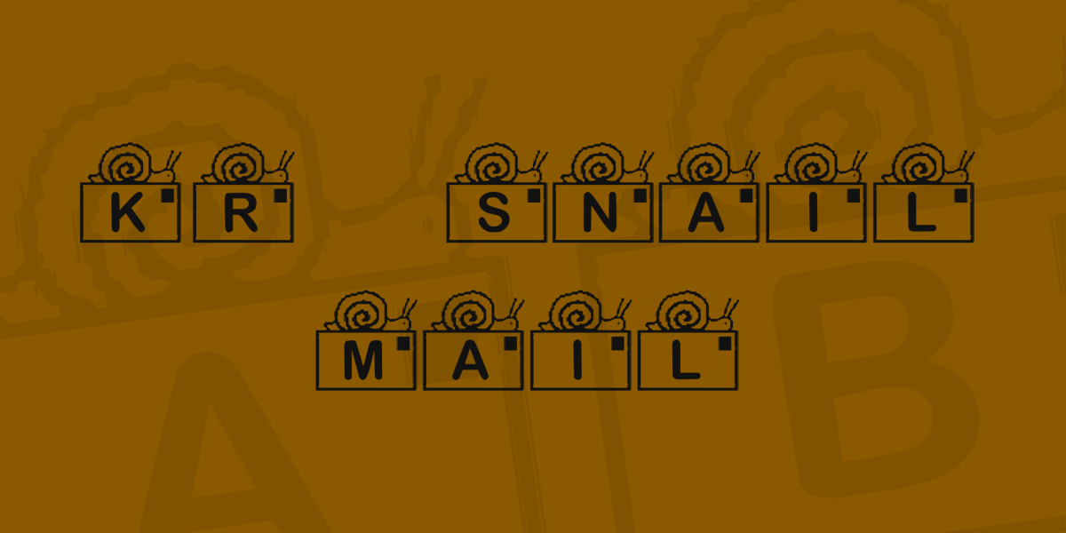 3 Free Snails Fonts · 1001 Fonts
