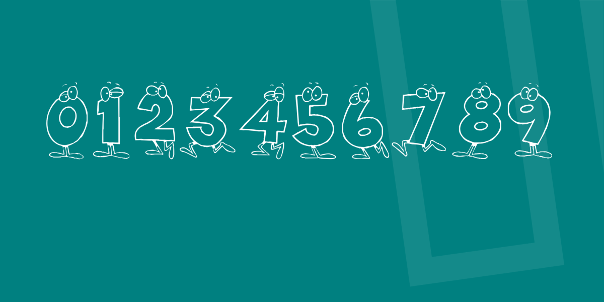 11 Free Numbers Fonts · 1001 Fonts