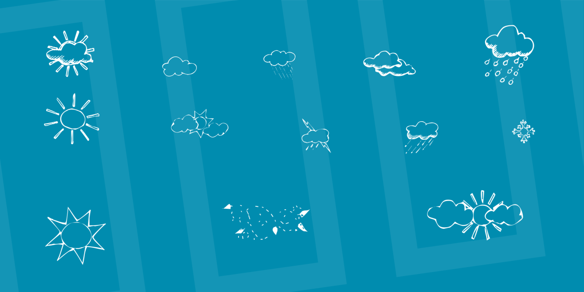 9 Free Weather Fonts · 1001 Fonts
