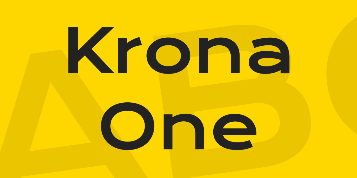 Krona One Font · 1001 Fonts