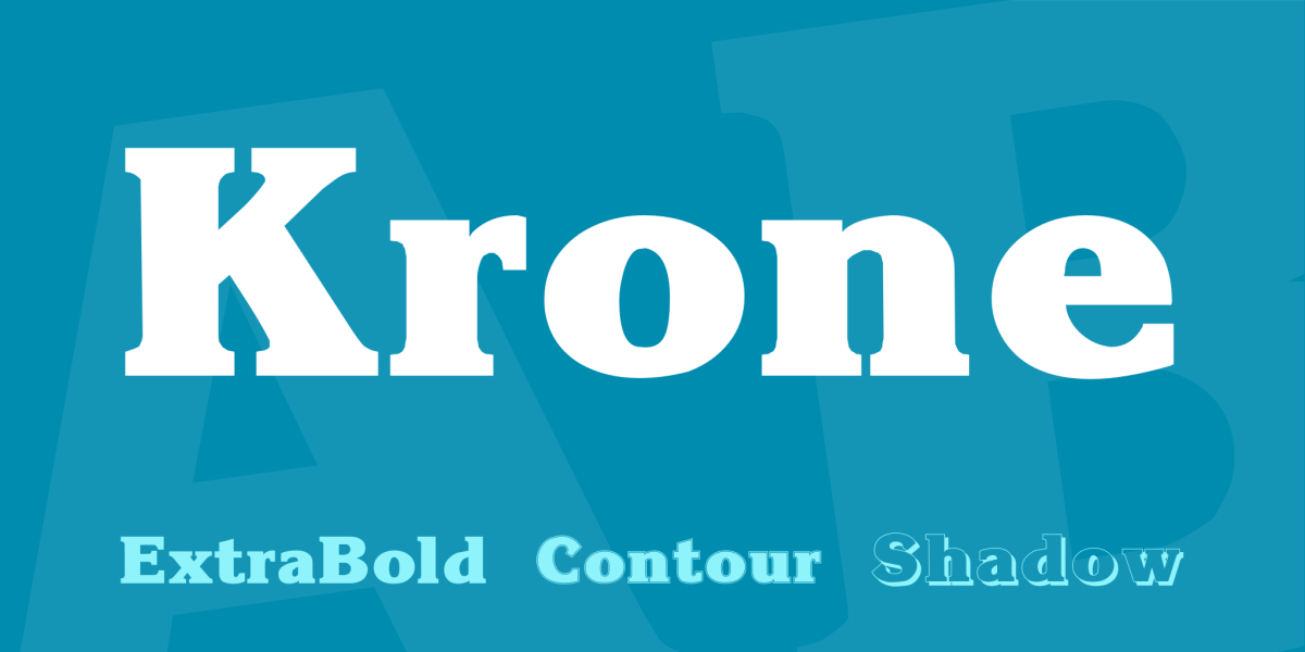 Krone Font Family · 1001 Fonts