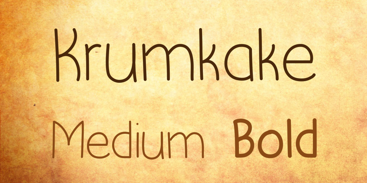 Krumkake Font Family · 1001 Fonts
