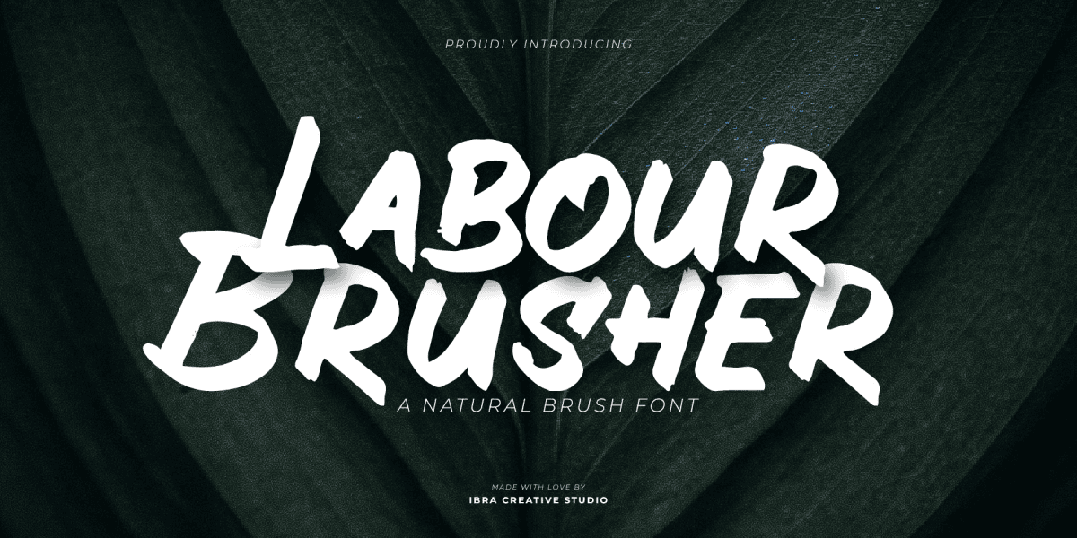 Labour Brusher Font · 1001 Fonts