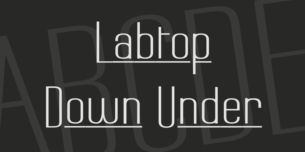 Labtop Down Under Font · 1001 Fonts