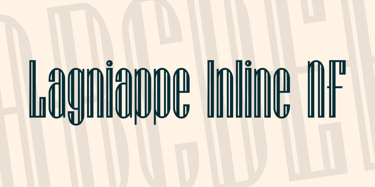 Lagniappe Inline NF Font · 1001 Fonts