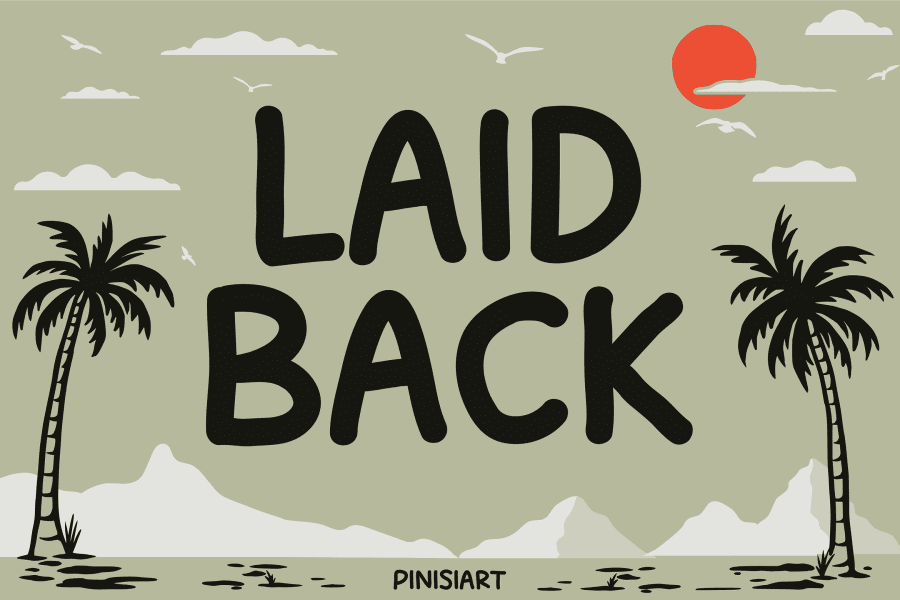 LAID-BACK Font · 1001 Fonts