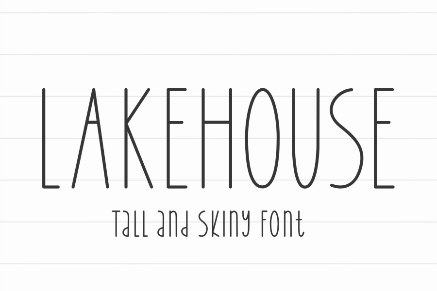 Lakehouse Font · 1001 Fonts