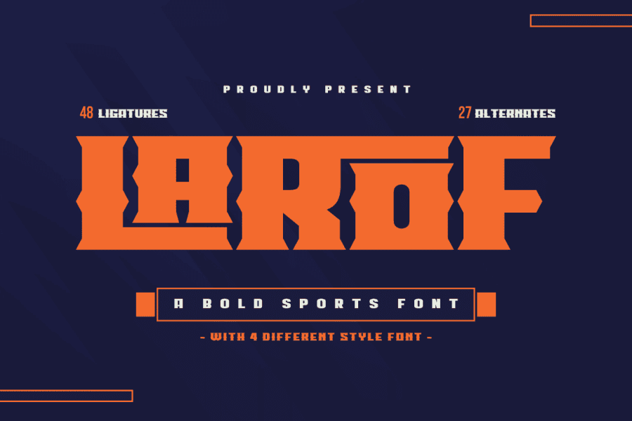 LAROF Font Family · 1001 Fonts