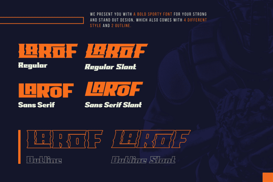 LAROF Font Family · 1001 Fonts