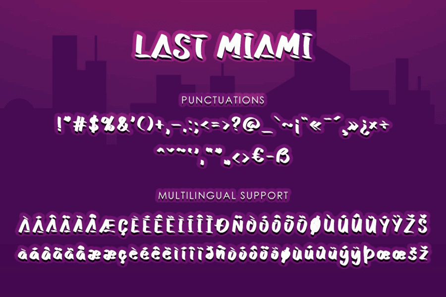 Last Miami Demo Font · 1001 Fonts