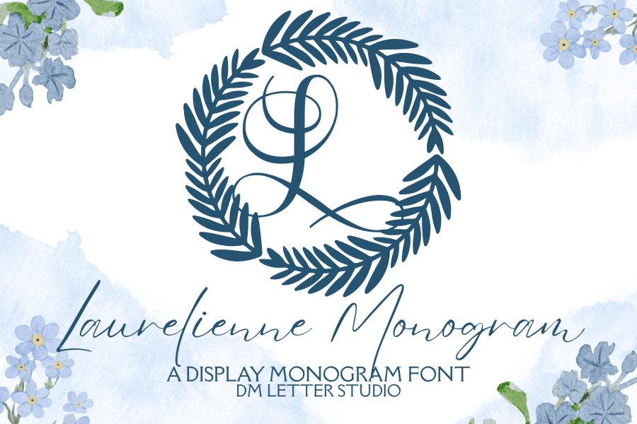 Laurelienne Monogram Font · 1001 Fonts