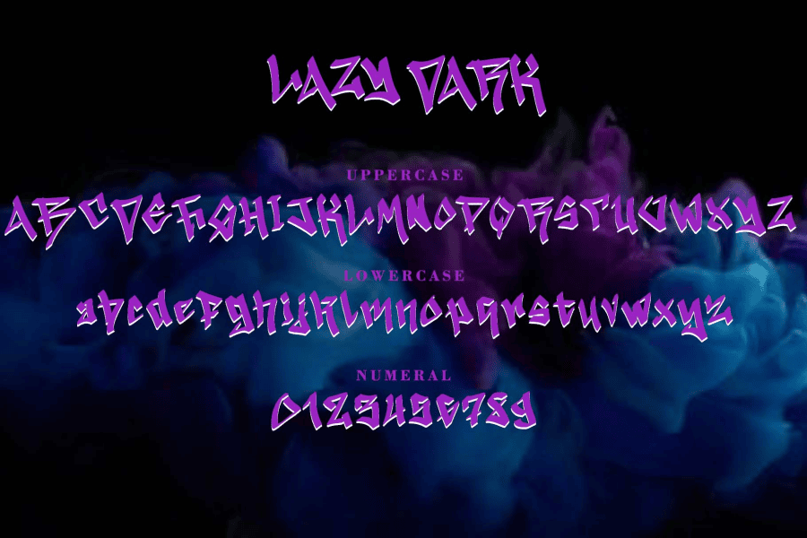 Lazy Dark Demo Font · 1001 Fonts