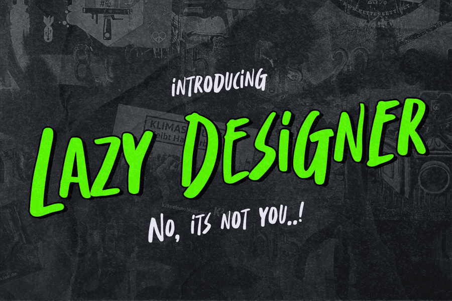 Lazy Designer Font · 1001 Fonts