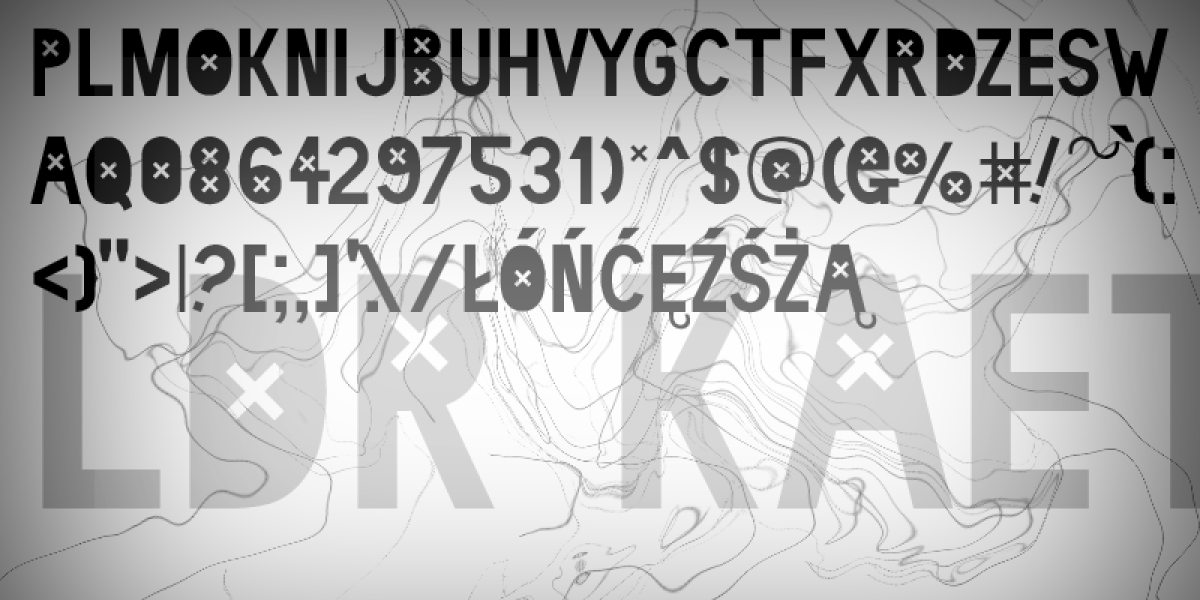 2 Free Caps Only, Cross-stitched Fonts · 1001 Fonts