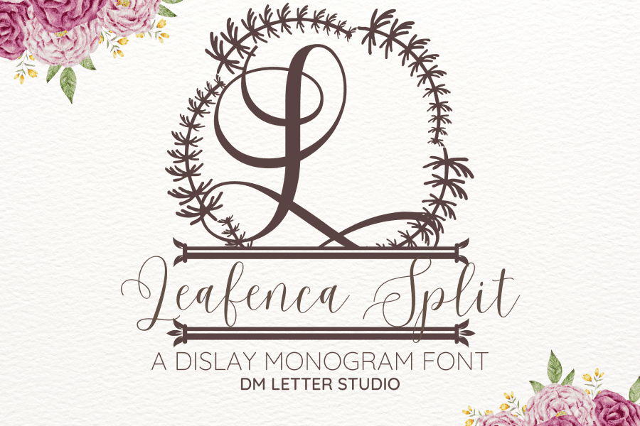 1 Free Personalized Name, Romantic Initial Font · 1001 Fonts