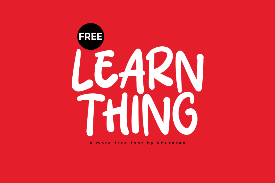 Learn Thing Font · 1001 Fonts