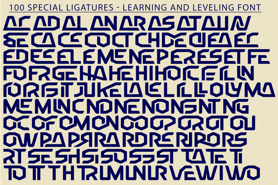 Learning and Leveling Demo Font · 1001 Fonts