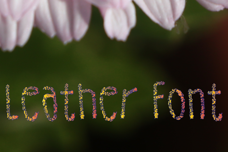 Leather Font Font · 1001 Fonts