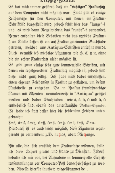 Leipzig Fraktur Font Family · 1001 Fonts