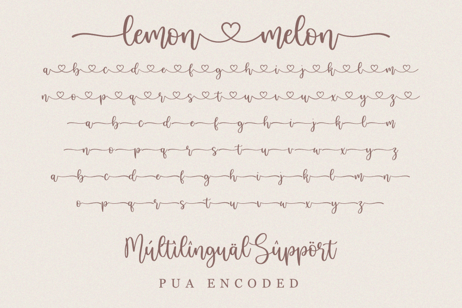 Lemon Melon Script Font Font · 1001 Fonts