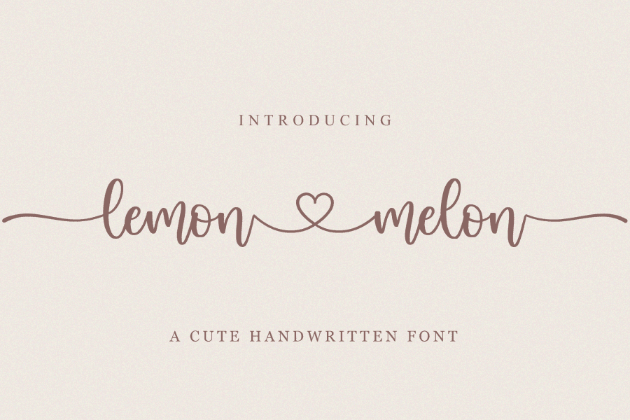 Lemon Melon Script Font Font · 1001 Fonts