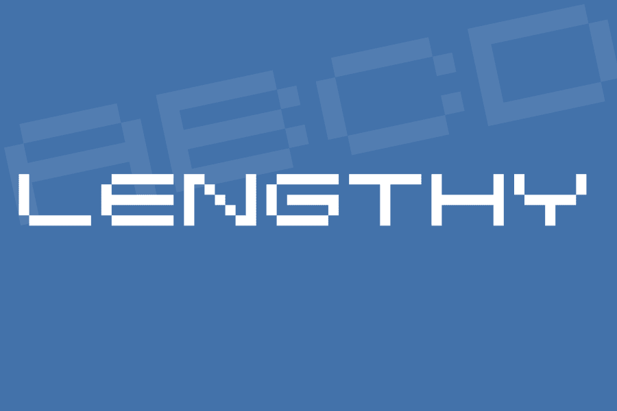 LENGTHY Font · 1001 Fonts