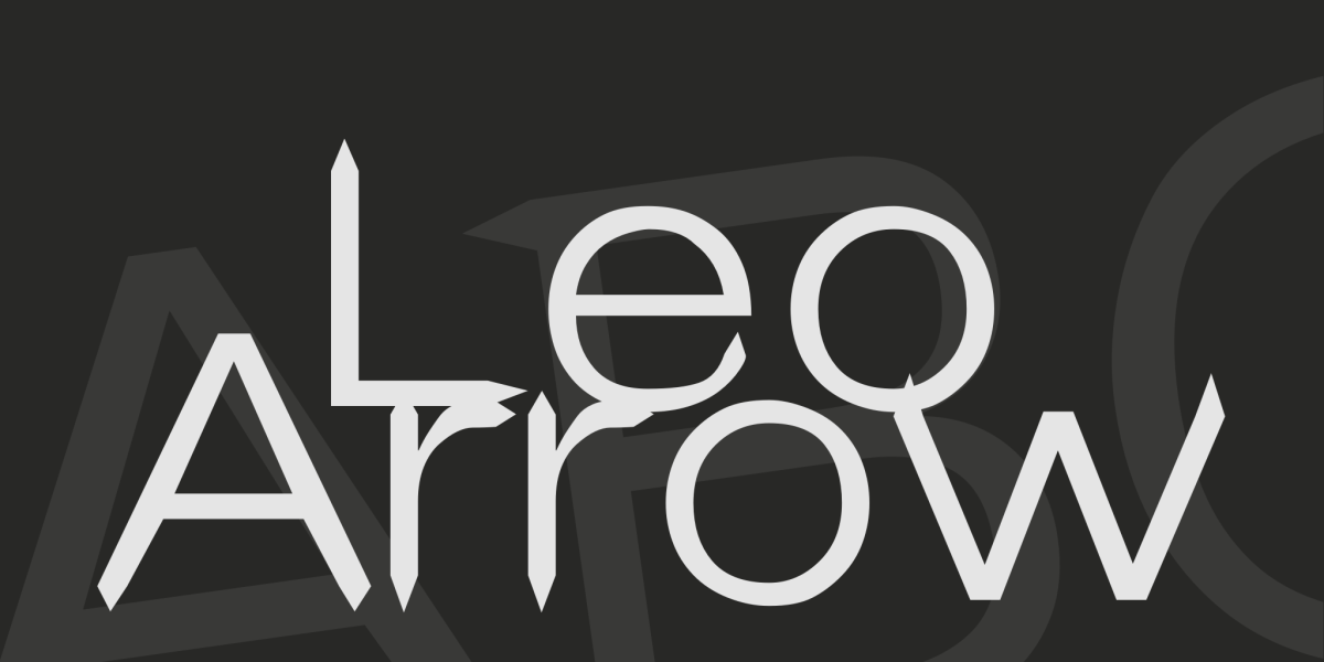 Leo Arrow Font · 1001 Fonts