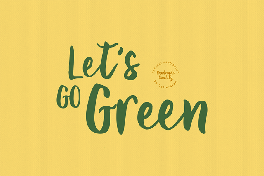 Let's Go Green Font · 1001 Fonts