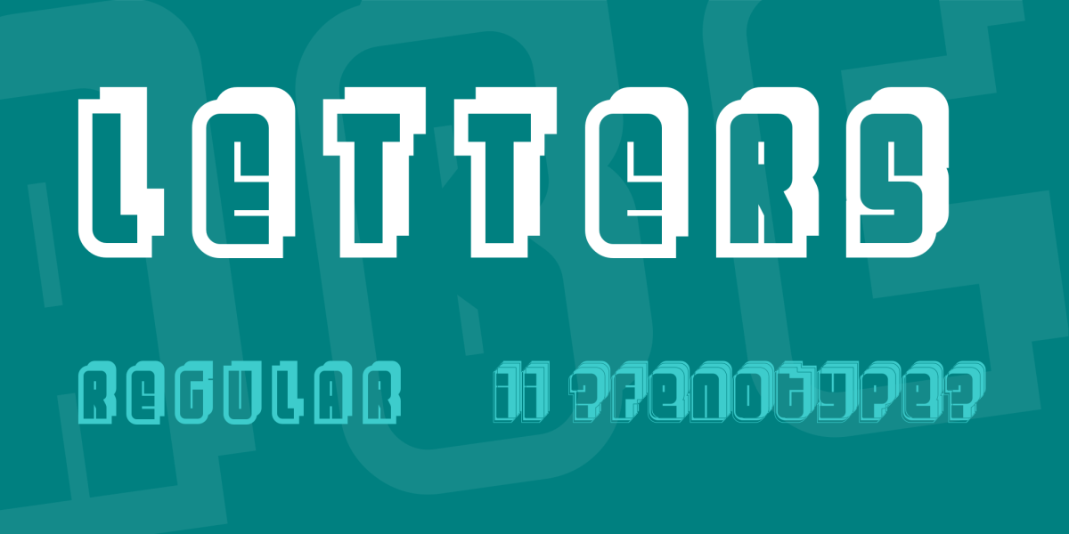 Letters Font Family · 1001 Fonts
