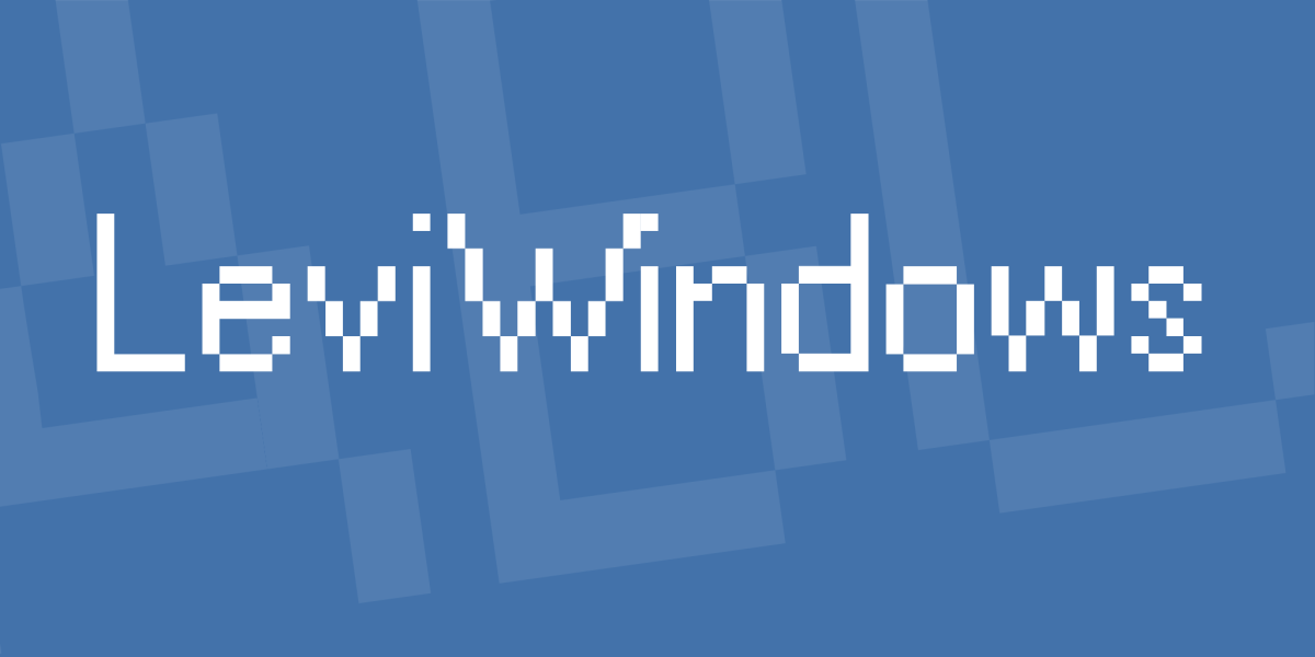 LeviWindows Font · 1001 Fonts
